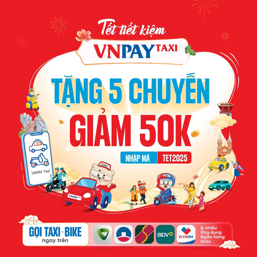 Gọi Taxi Online trên ứng dụng ngân hàng và ví VNPAY
